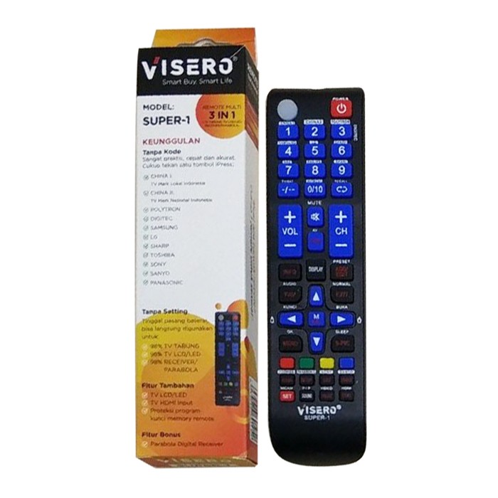 REMOTE | REMOTE TV VISERO | Insan Jaya Elektrik